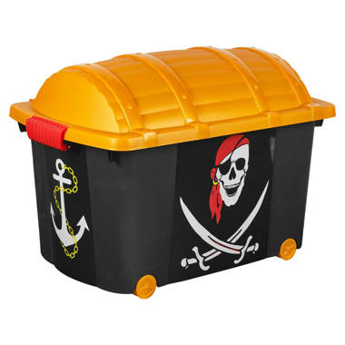 Large plastic treasure chest toy box store
